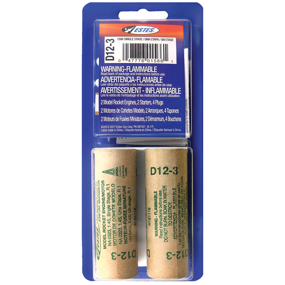 D12-3 Engines | Estes Rockets