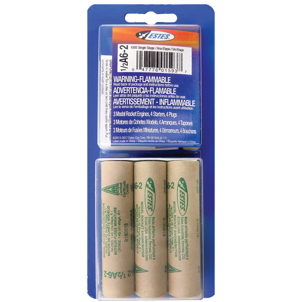 1/2A6-2 Engines | Estes Rockets