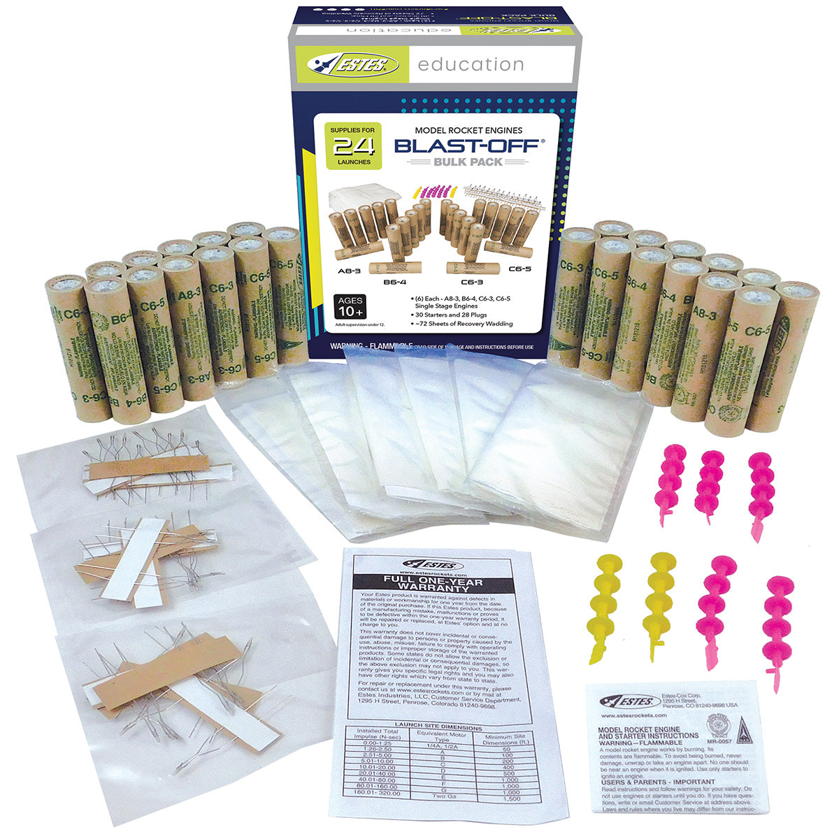 Estes Blast-Off® Bulk Pack - A, B, and C Model Rocket Engines | Estes ...