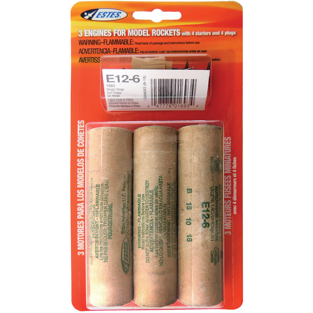 E12-6 Engines | Estes Rockets