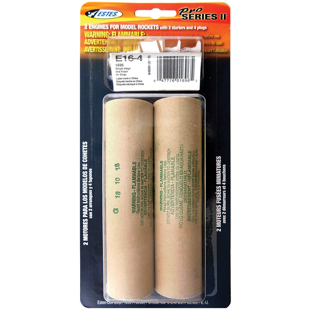 E16-4 Engines (29 mm) - Estes Rockets