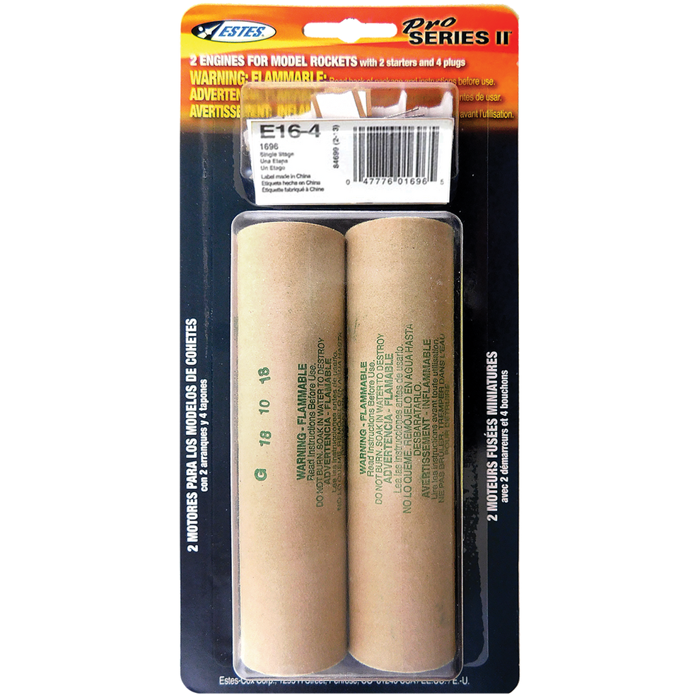 E16-4 Engines (29 mm) - Estes Rockets