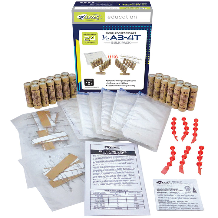Estes 13mm Mini Rocket Engines - Lightweight Motors for Small Rockets ...
