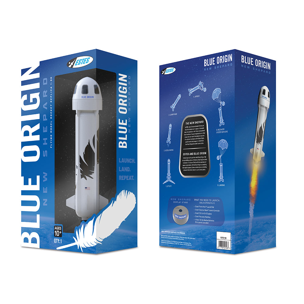 Blue Origin New Shepard - Scale Replica Flying Model Rocket | Estes Rockets