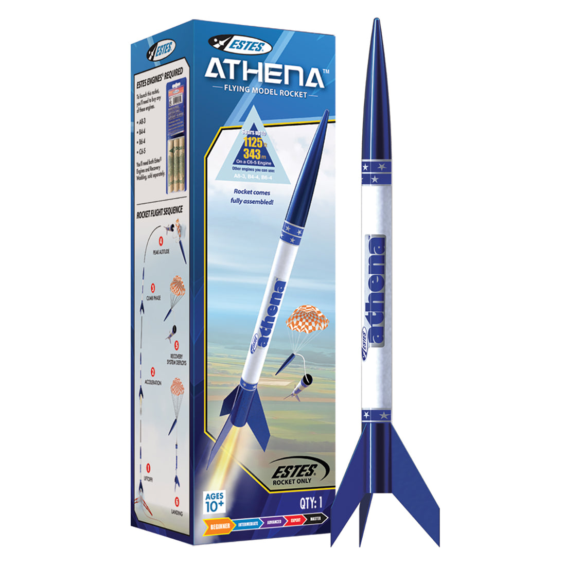 Athena™ Model Rocket Kit - Beginner Friendly High Performance | Estes ...