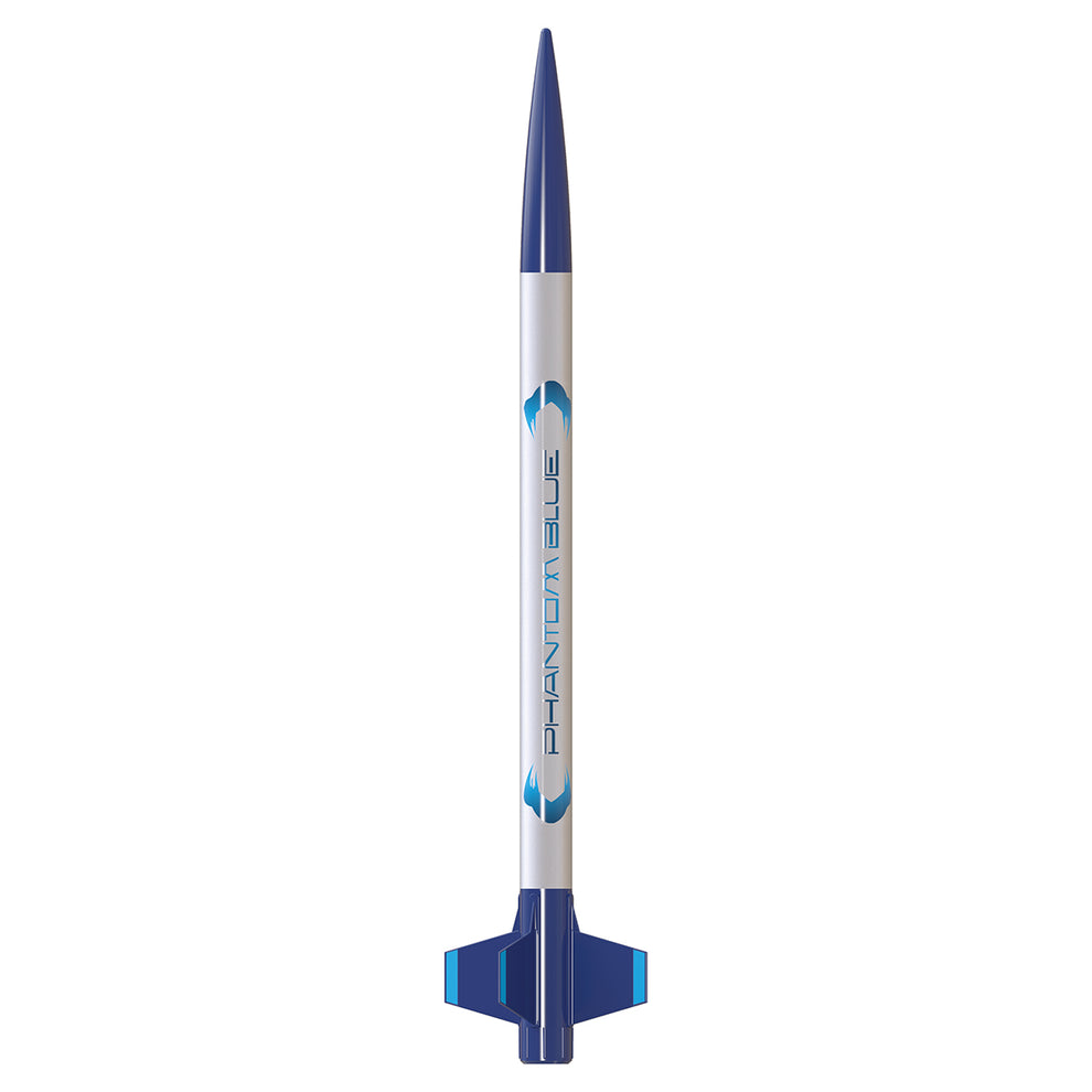 Phantom Blue™ Model Rocket Kit - Beginner Rocket That Soars 1150 Feet ...