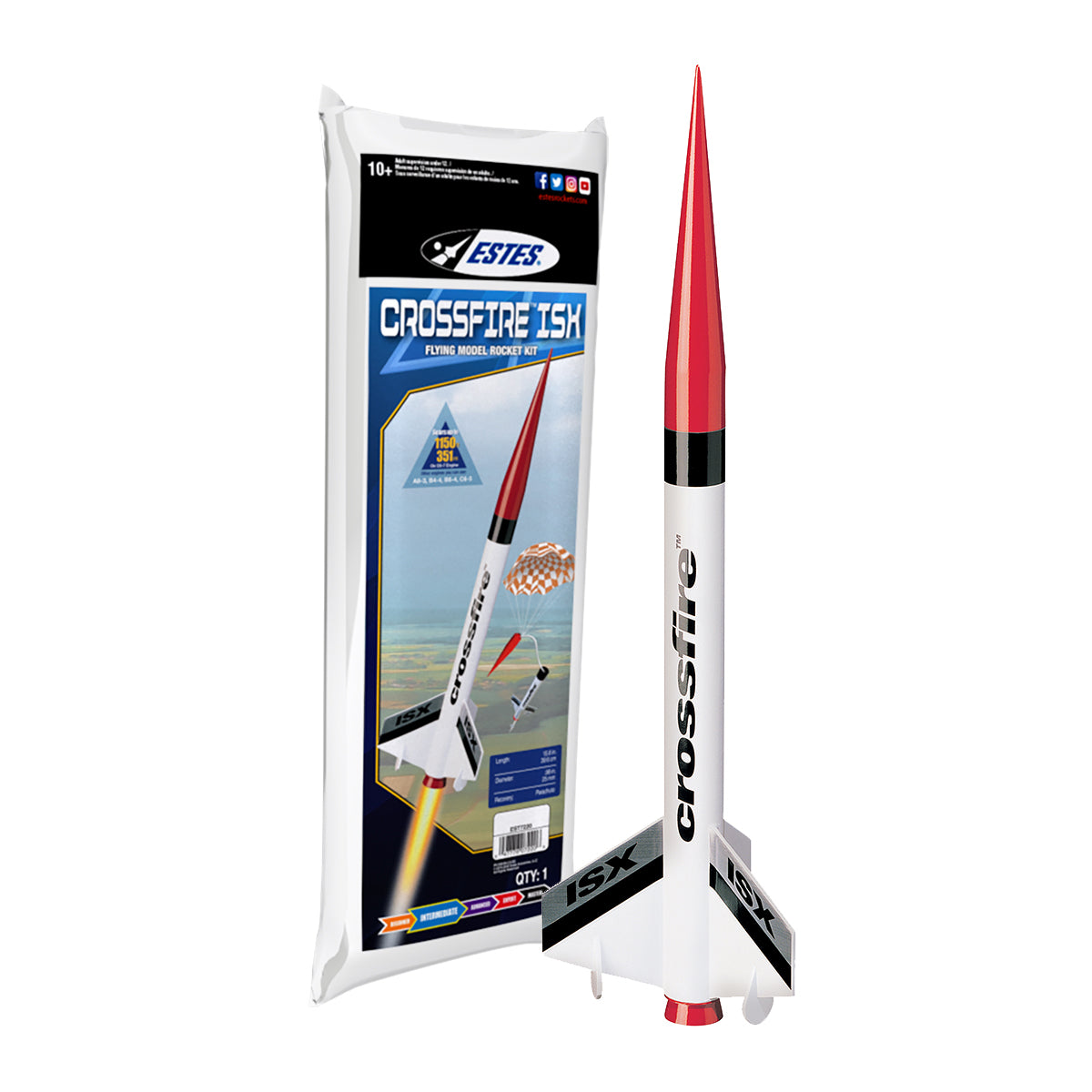 Crossfire™ ISX Model Rocket Kit - Soar Up to 1150 Feet | Estes Rockets