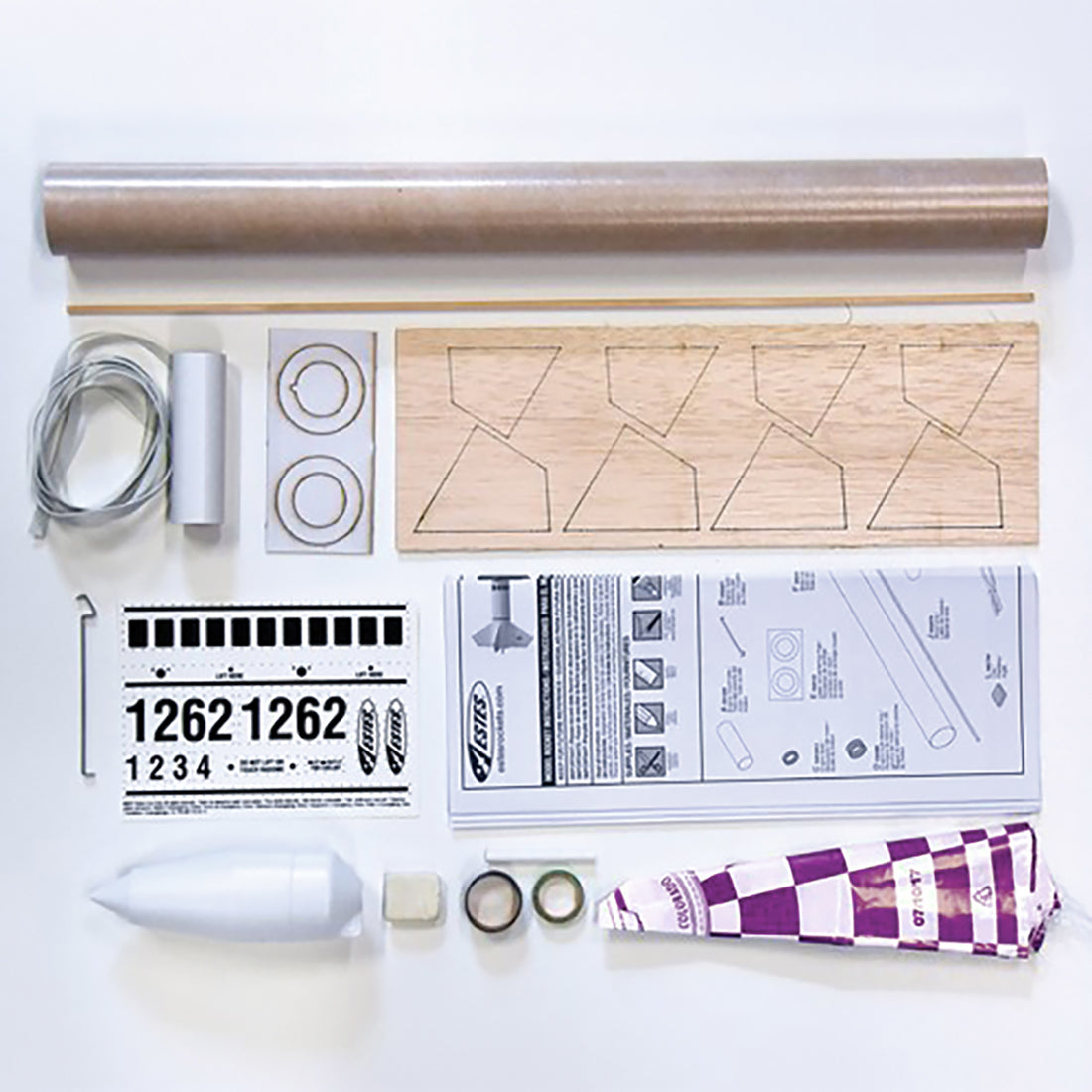 Red Nova™ Model Rocket - Advanced Estes Rocket Kit with 800 ft Altitude ...