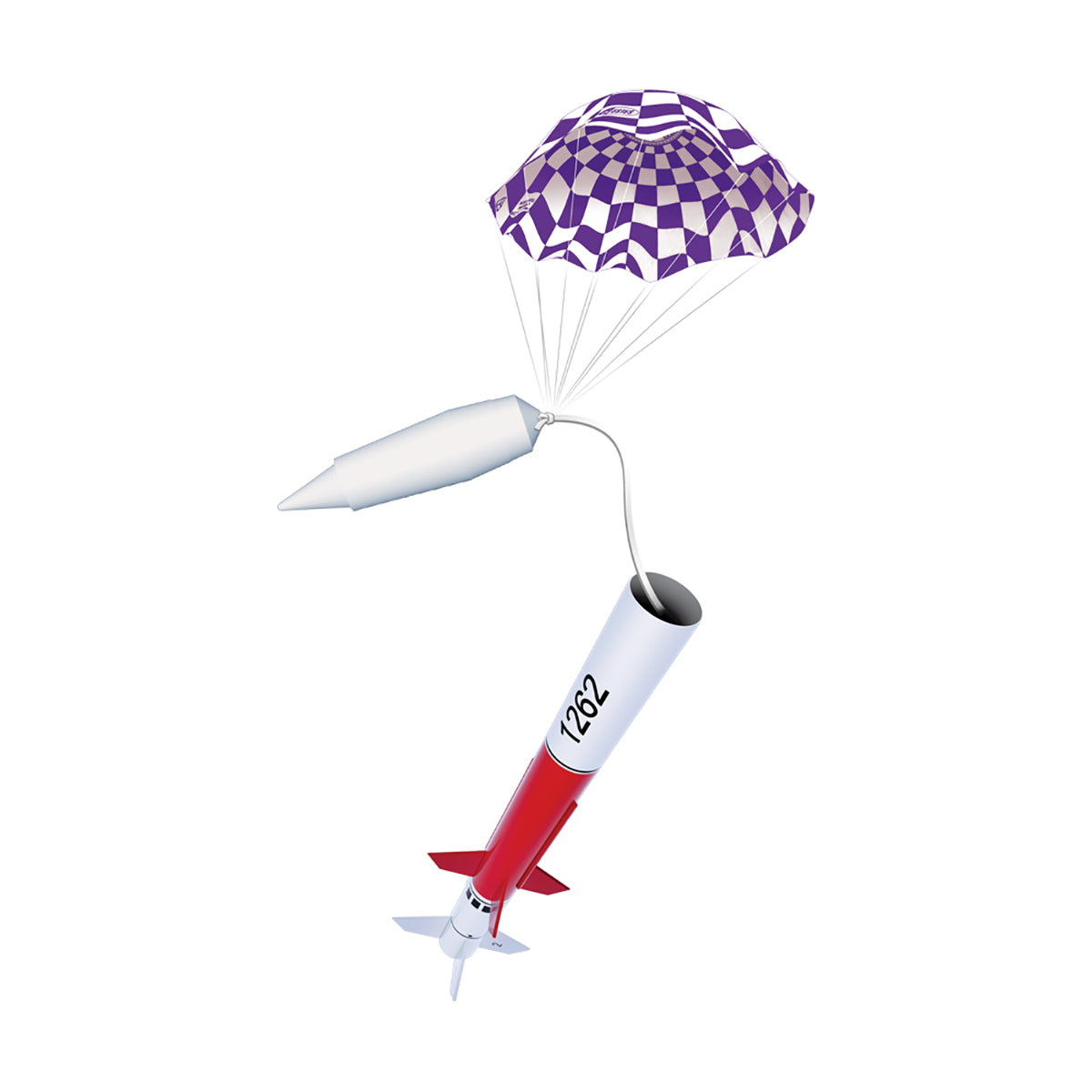 Red Nova™ Model Rocket - Advanced Estes Rocket Kit with 800 ft Altitude ...