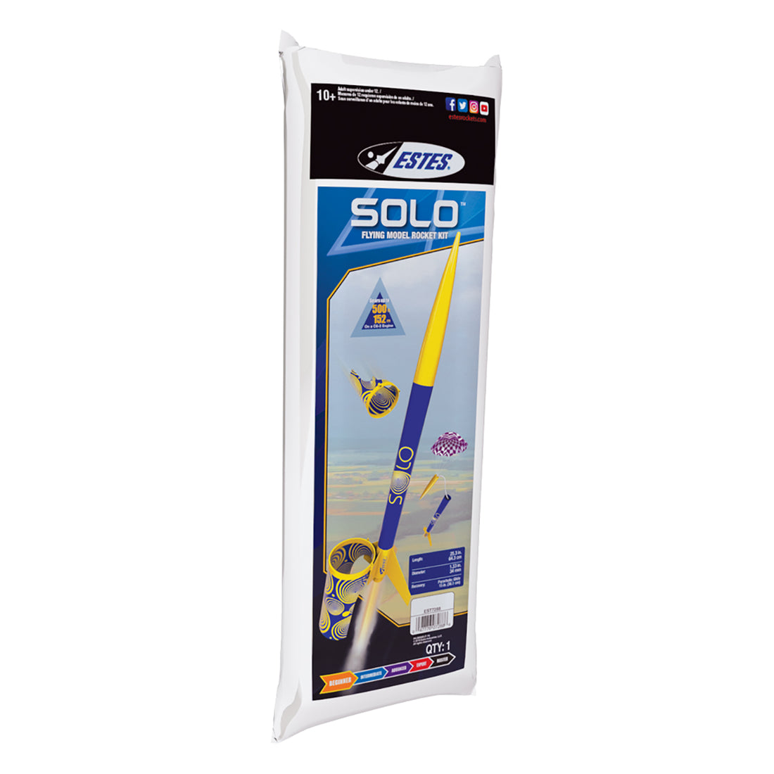 Solo™ Model Rocket Kit - Beginner Friendly with Breakaway Glide ...