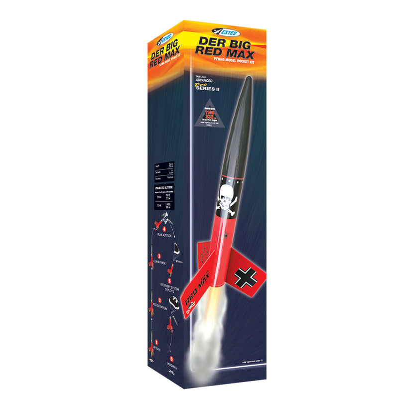 Pro Series II™ Der Big Red Max™ Model Rocket Kit | Estes Rockets