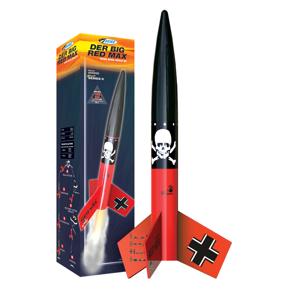 Pro Series II™ Der Big Red Max™ Model Rocket Kit | Estes Rockets