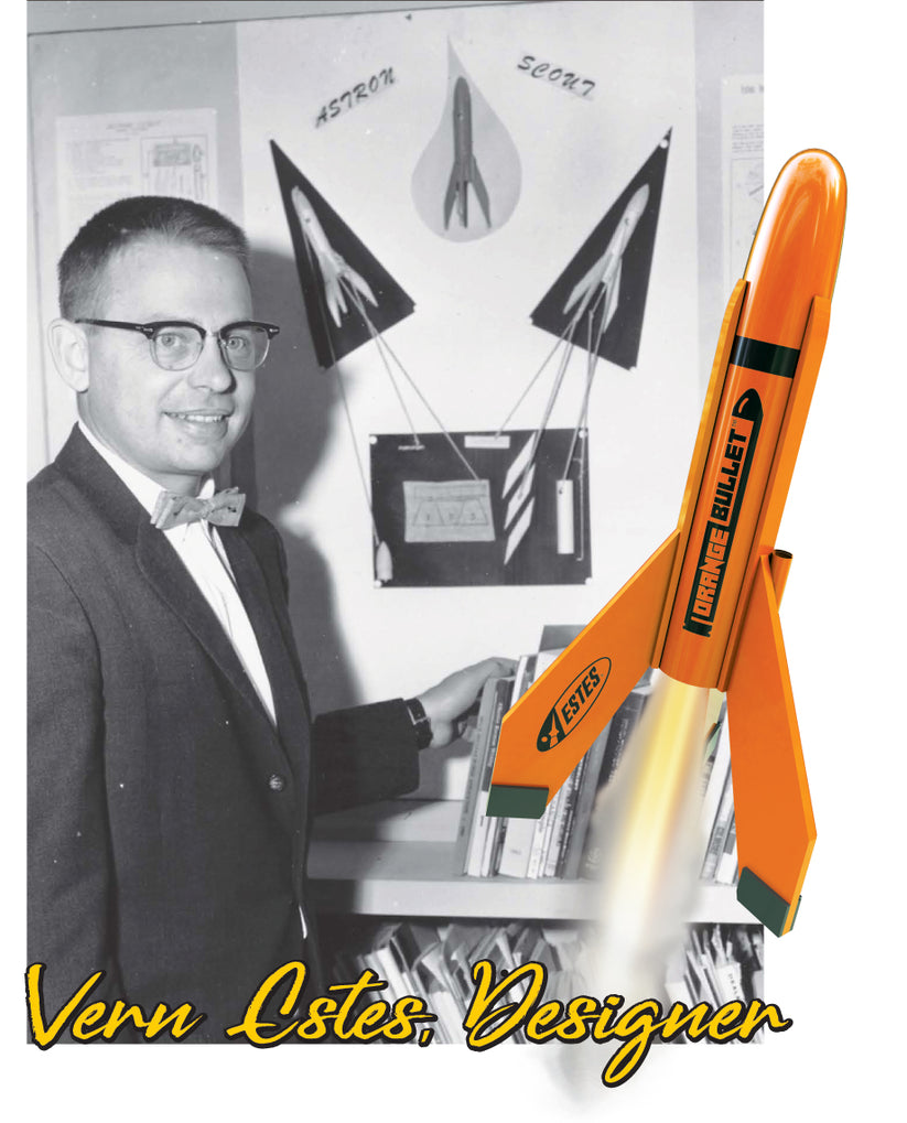 Orange Bullet™ Model Rocket Kit - Designer Signature Series | Estes Rockets